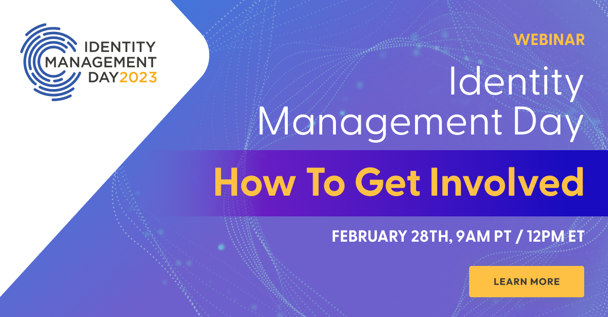 Identity Management Day: How to Get Involved | Identity Defined ...